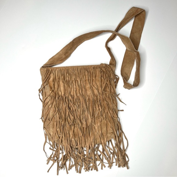 Vintage | Bags | Vintage Genuine Leather Fringe Bohemian Bag | Poshmark